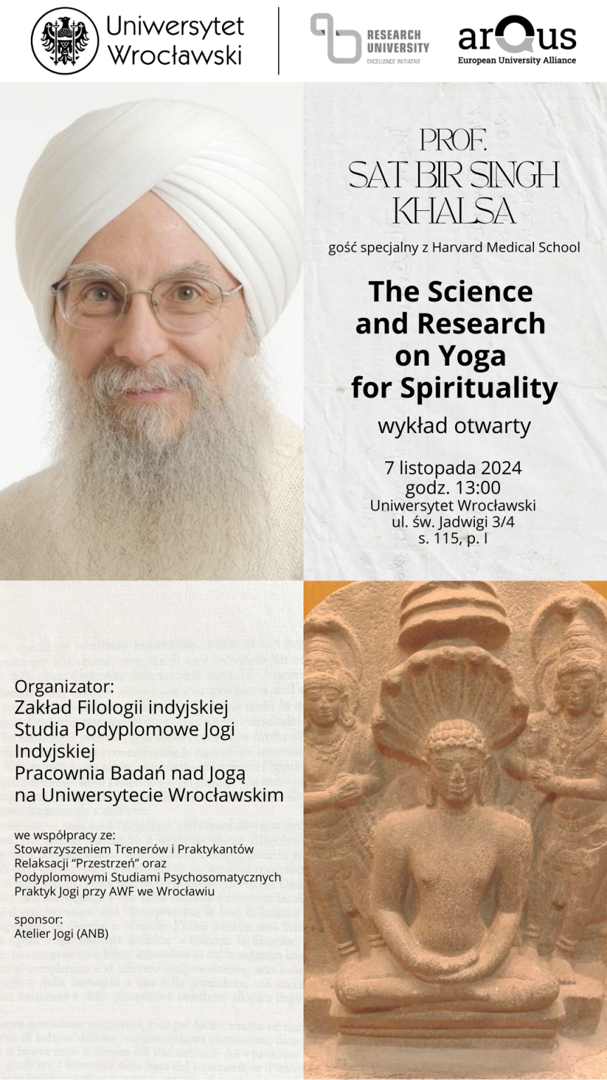 Wykład gościnny prof. Sat Bir Singh Khalsa - Uniwersytet Wrocławski